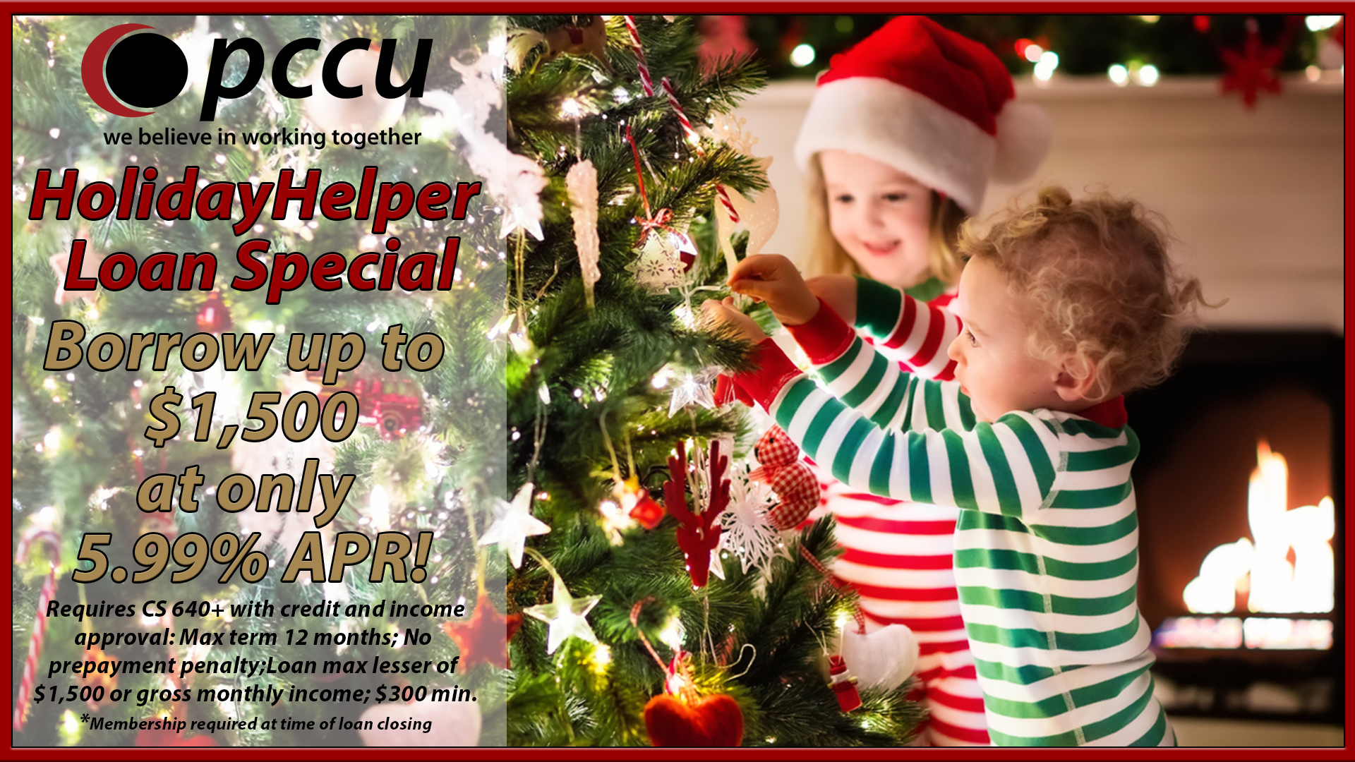 PCCU’s Holiday Helper Loan Special | Perfect Circle Credit Union