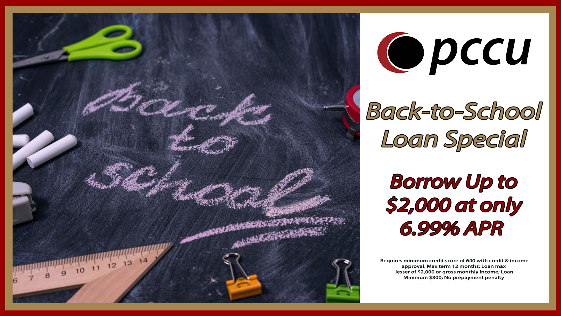 PCCU’s Back-to-School Loan 2022 | Perfect Circle Credit Union