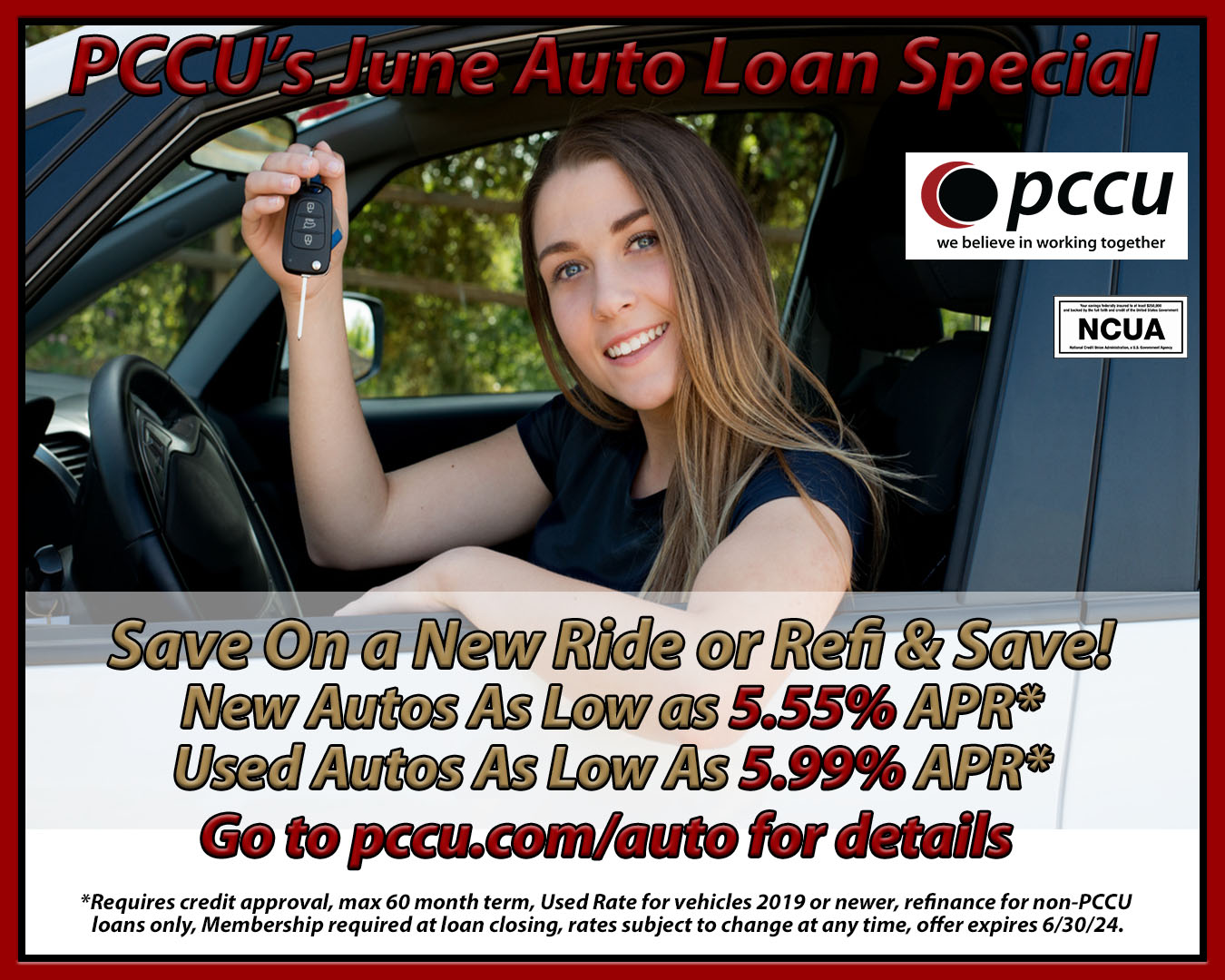 PCCU’s June Auto Loan Special | Perfect Circle Credit Union